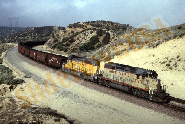 VTG 1989 TRAIN Slide 3797 UP Union Pacific Engine Martinez CA Y1K160 £6 ...