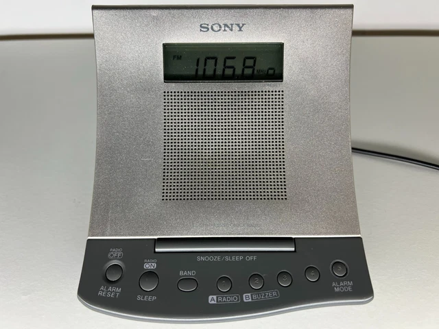 SONY RADIOSVEGLIA ICF-C703 Orologio Vintage Allarme FM/AM 2 Bande ...