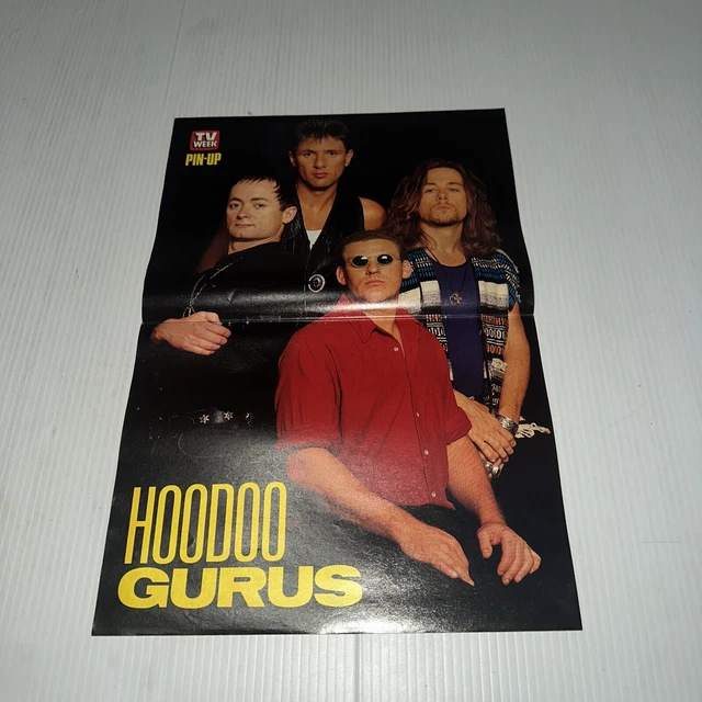 VINTAGE AUSTRALIA TV WEEK Pin Up Poster Of Hoodoo Gurus As Is $45.00 ...