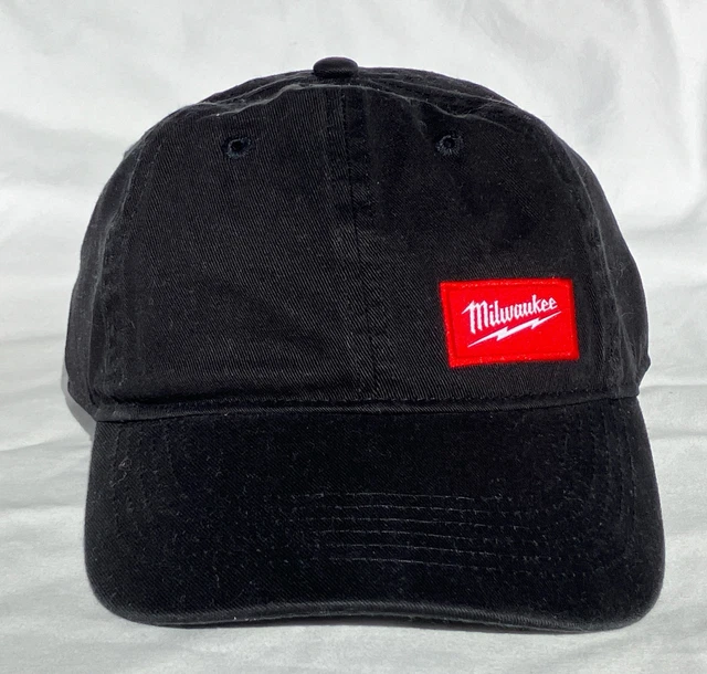 MILWAUKEE DAD CAP Power Tools Baseball Cap Black Cotton Adjustable ...