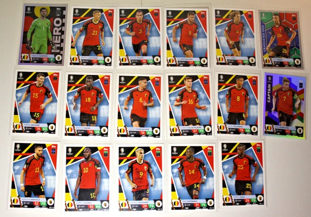 TOPPS EURO 2024 Match Attax BELGIUM Base Set (17 cards) £16.51 ...