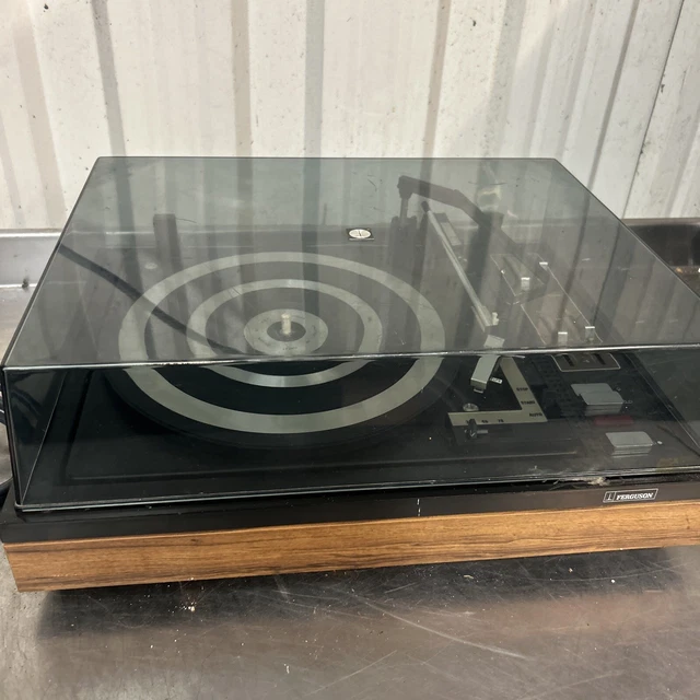 VINTAGE FERGUSON 3052 record player with built in amp £50.00 - PicClick UK