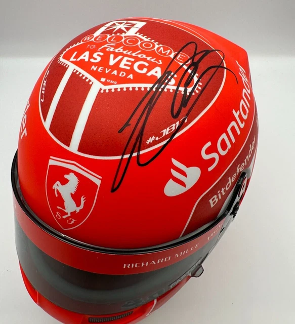 CHARLES LECLERC SIGNED 2023 Scuderia Ferrari L/Ed "Las Vegas" 1:2 ...