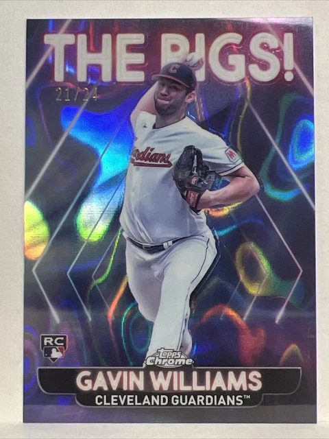GAVIN WILLIAMS 2024 Topps Big League The Bigs ! #TB-7 Rookie SSP RC/24 ...