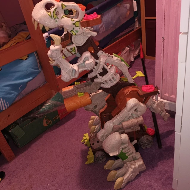 FISHER PRICE IMAGINEXT Massive Large Ultra T-Rex Dinosaur Walking toy ...