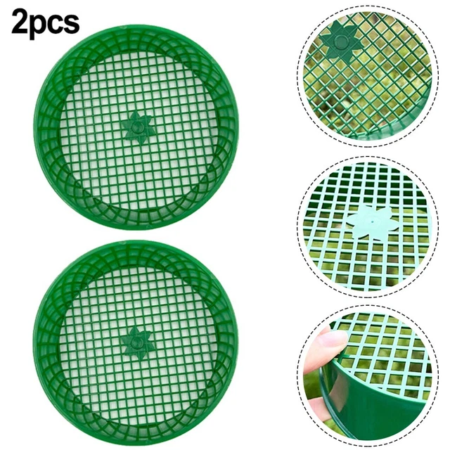HEAVY DUTY GARDEN Riddle Sieve Mesh Soil Sift Compost Tray Gardening ...