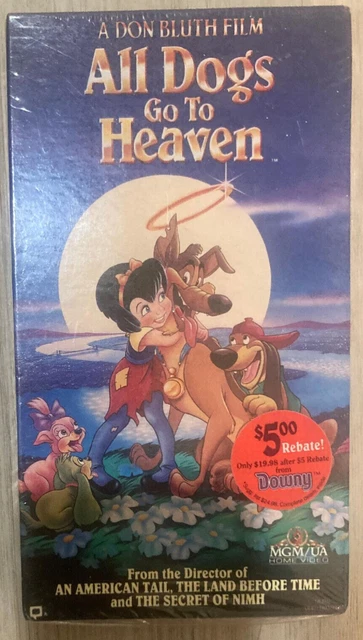 ALL DOGS GO to Heaven VHS (1989) Don Bluth MGM UA Home Video – Sealed New £6.45 - PicClick UK