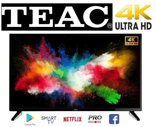 TEAC 65& 4K UHD Android Smart TV w/ WiFi USB Netflix, Google Play ...