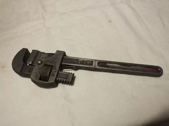 VINTAGE CHATWIN ADJUSTABLE Pipe Wrench Made in England 14” £5.91 ...
