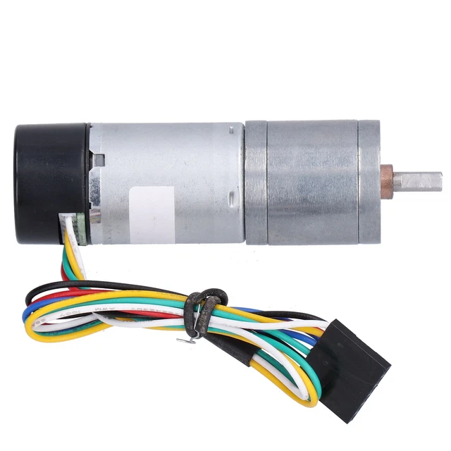 DC GEARED MOTOR With Encoder Speed Feedback Smart JGA25‑371 DC24V 77RPM ...
