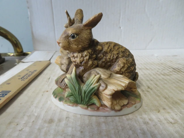 HOMCO HOME INTERIORS Porcelain Easter Bunny Rabbit Figurine #1411 £8.08 ...