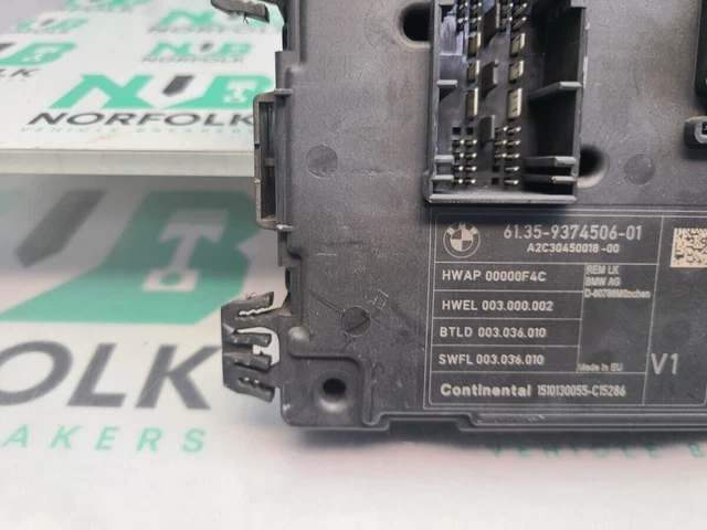BMW 3 SERIES F31 body control module BCM 9374506 £20.00 - PicClick UK