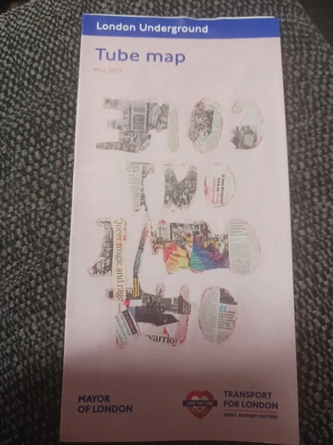 LONDON UNDERGROUND TUBE Map May 2023 #916 £0.99 - PicClick UK
