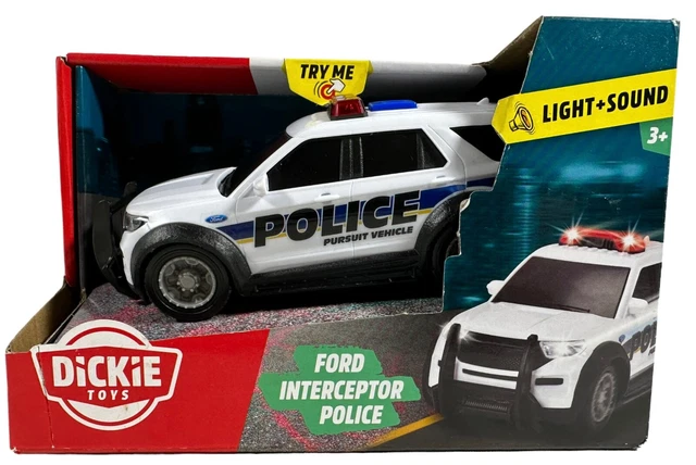 DICKIE TOYS: FORD Interceptor Police Pursuit Vehicle with Siren and ...