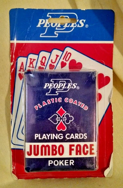 PEOPLES DRUG STORE Playing Cards Nos Jumbo Face Poker Linen Finish ...