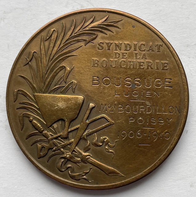 MÉDAILLE SAINT GERMAIN EN LAYE boucherie Boussuge maison BOURDILLON à ...