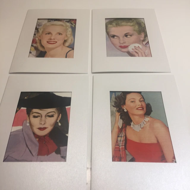 ANNONCES GRAPHIQUES ORIGINALES des années 50 MCM Magazine - Lot de 4 ...