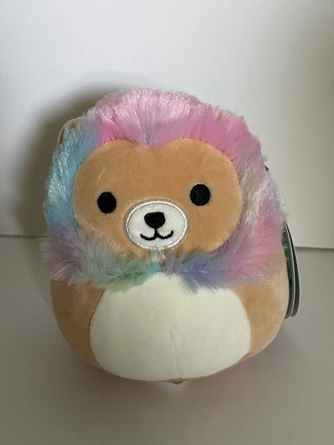 NWT SQUISHMALLOW LEONARD The Lion Rainbow Mane 5” Claire’s Plush ...