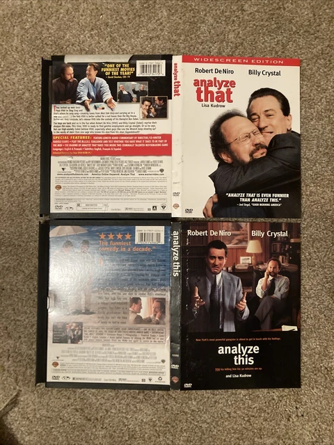 ANALYZE THAT/ANALYZE THIS Double Feature DVD, 2003, 2-Disc Set ...