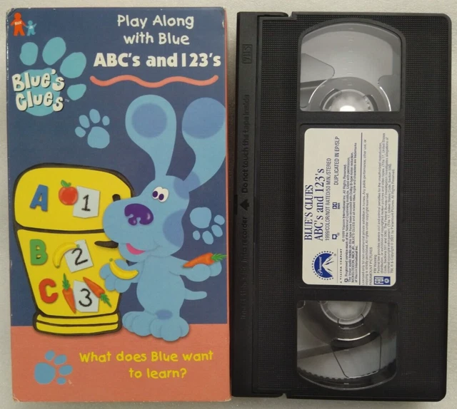 VHS BLUES CLUES - ABCs and 123s (VHS, 1999, Black Tape) EUR 11,91 ...
