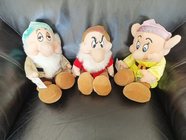 Walt Disney Seven Dwarfs Sleepy Dopey Grumpy Plush Toys Teddys £899 Picclick Uk