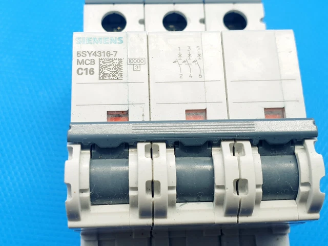 SIEMENS 5SY4316-7 MCB C16 circuit breaker incl. VAT $23.35 - PicClick CA