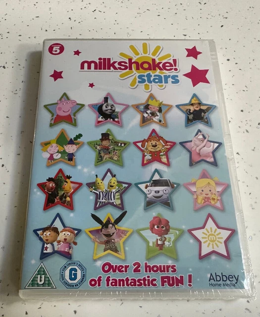 MILKSHAKE! STARS - DVD - New! CBeebies Tickety Tock, Peppa, Igam Ogam ...