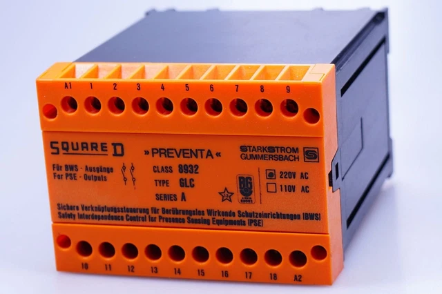 SQUARE D/STARKSTROM GUMMERSBACH Preventa GLC Unfallschutz-System Relay ...