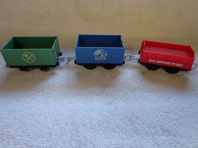 THOMAS & FRIENDS Trackmaster Blue Mountain Quarry Cargo Car Lot Mattel ...