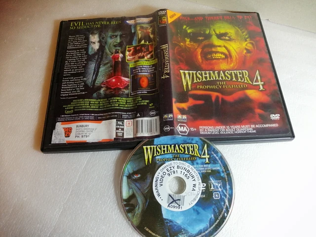 WISHMASTER 4: THE Prophecy Fulfilled - Rare Columbia Pictures Dvd Issue ...