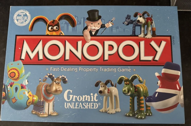 MONOPOLY GROMIT UNLEASHED Board Game. Excellent Condition £19.99 ...