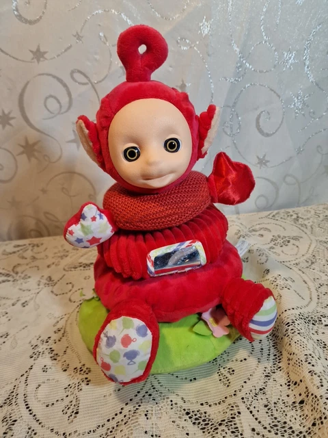 TELETUBBIES - PO Red Plush Baby Nursery Mirror Play Game Hoops Rattles ...