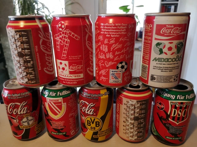 RIESEN COCA COLA DOSEN SAMMLUNG AB 1986 OLYMPIA FUßBALL MUSIK OTTIFANTEN... EUR 85,00 - PicClick DE