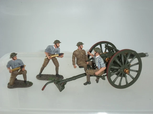 BRITAINS 23021 BRITISH Royal Field Artillery 18Lb Cannon Gun + Crew ...
