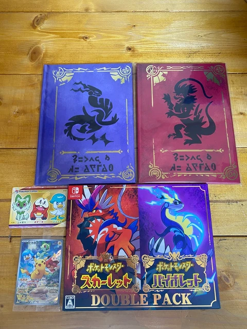 NINTENDO SWITCH POKEMON Scarlet Violet Double Pack 2Pikachu Promo ART ...