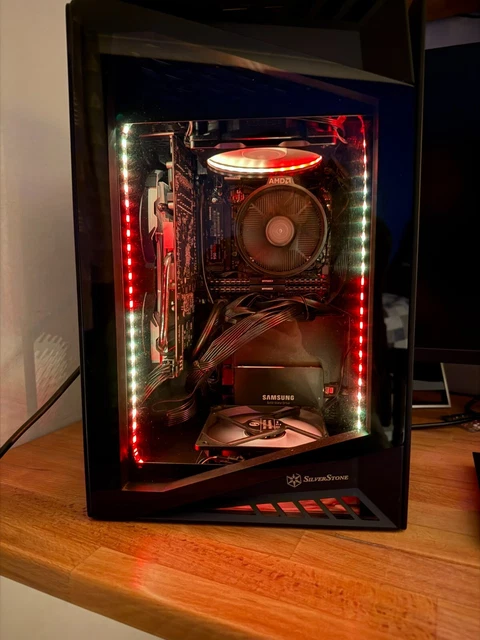 MINI-ITX GAMING PC - Ryzen 5600X + Radeon 570 4GB + 16GB RAM + A520 MB ...