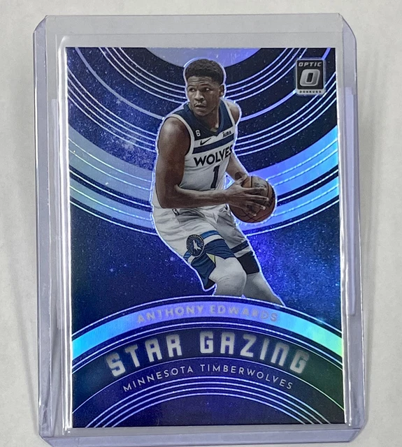 2022-23 DONRUSS OPTIK Anthony Edwards Sternbeobachtung Silber Holo ...