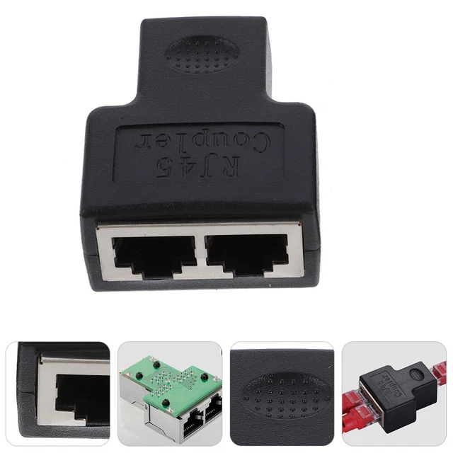PORTA DI RETE RJ45 Ethernet extender splitter porte splitter RJ45 EUR 6 ...