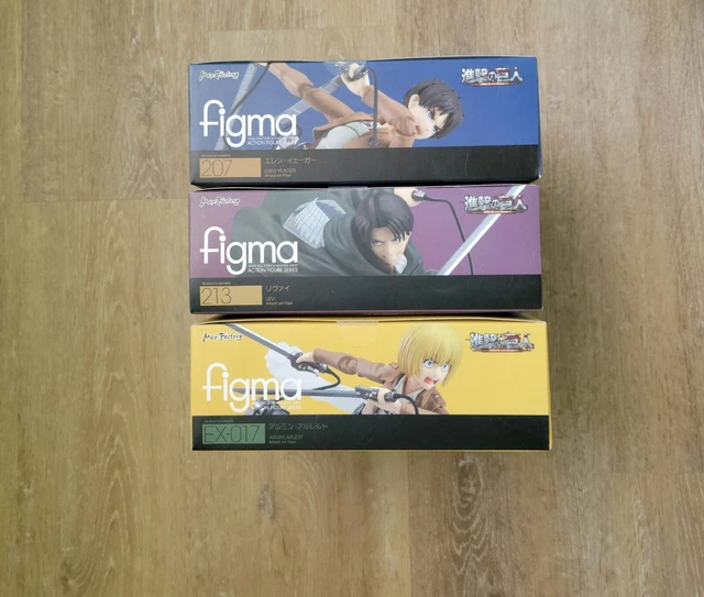 ATTACK ON TITAN Figma Armin Arlert Eren Yeager Levi Ackerman EUR 439,10 - PicClick DE