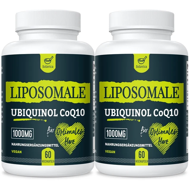 LIPOSOMAL UBIQUINOL VEGAN coq10 1000 mg good usability the active form ...