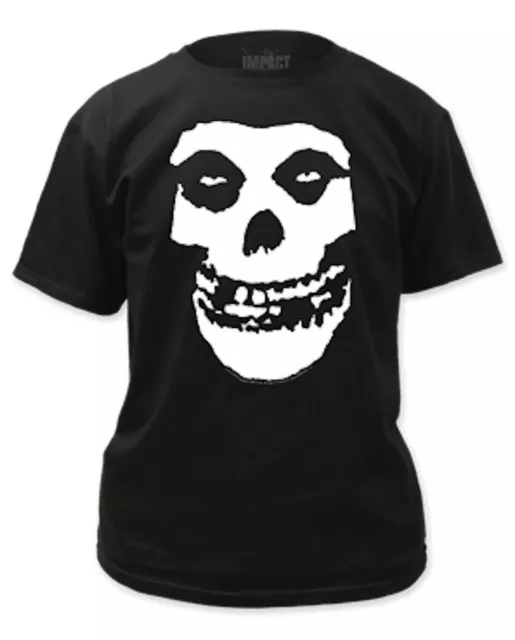 Official The Misfits Fiend Skull Logo Adult T Shirt Horror Punk Band