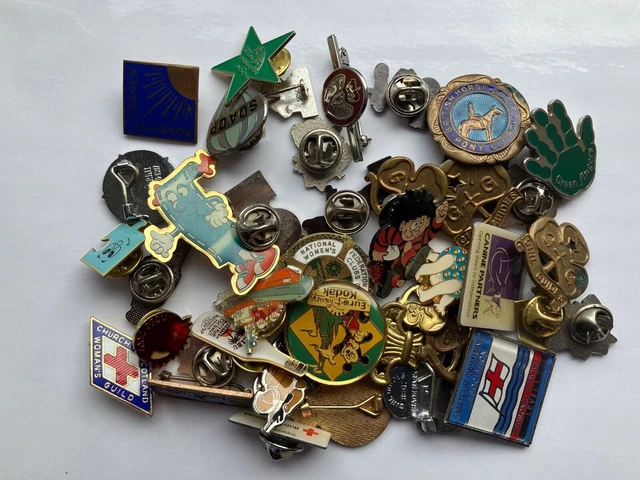 VINTAGE AND COLLECTABLE Enamel And Metal Pin Badges £4.95 - PicClick UK