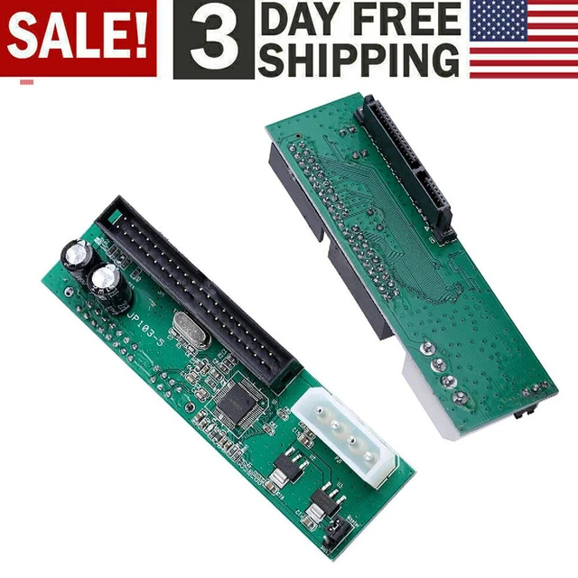 PATA/IDE TO SATA Card Hard Drive Adapter Converter 3.5 HDD Parallel ...