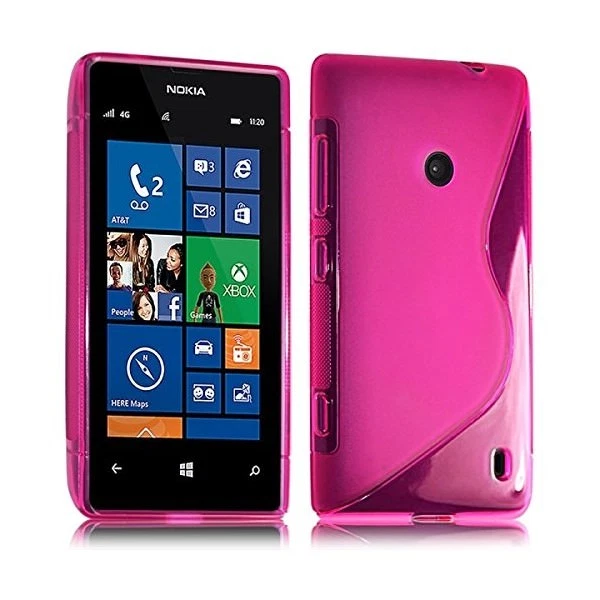 HOUSSE ETUI COQUE S-Line couleur Rose Fushia pour Nokia Lumia 520 ...