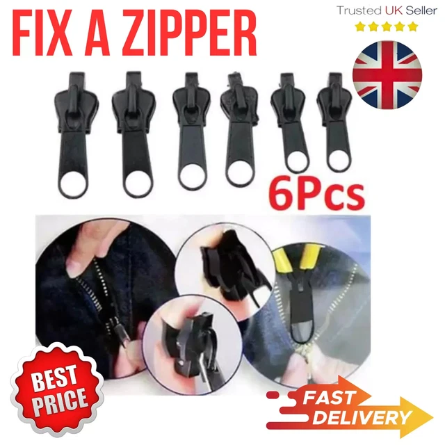 FIX A ZIPPER Universal Replacement Repair Kit 3 Sizes Instant Zip ...