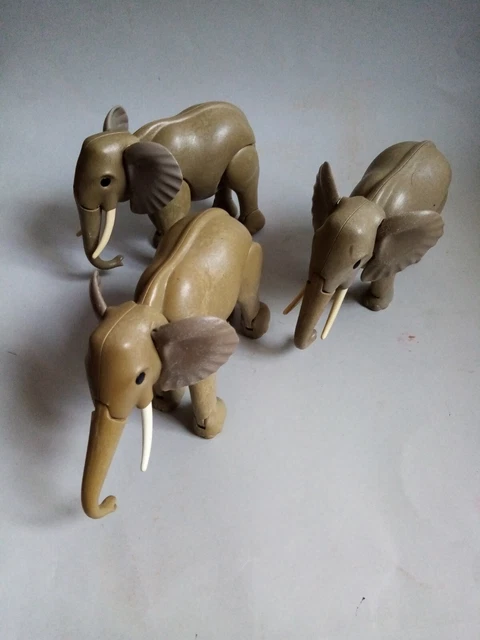 PLAYMOBIL ÉLÉPHANT VINTAGE savane Safari cirque animaux sauvages EUR 35 ...