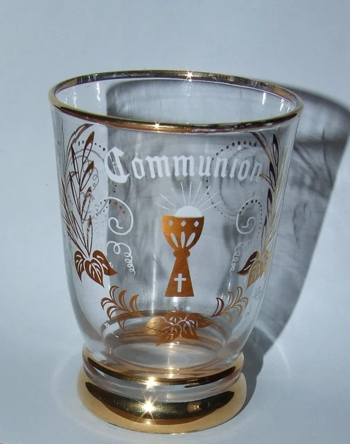 VERRE SOUVENIR DE communion vers les années 1950 EUR 11,25 - PicClick FR