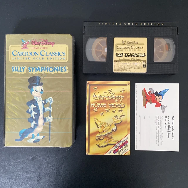 DISNEY SILLY SYMPHONIES VHS Cartoon Classics Limited Gold Edition 1984 ...