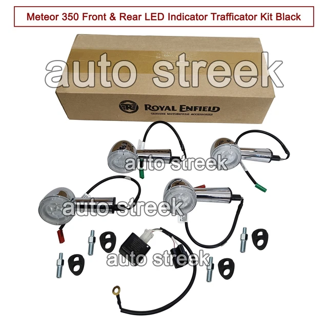 ROYAL ENFIELD METEOR 350 Front & Rear LED Indicator Trafficator Set ...
