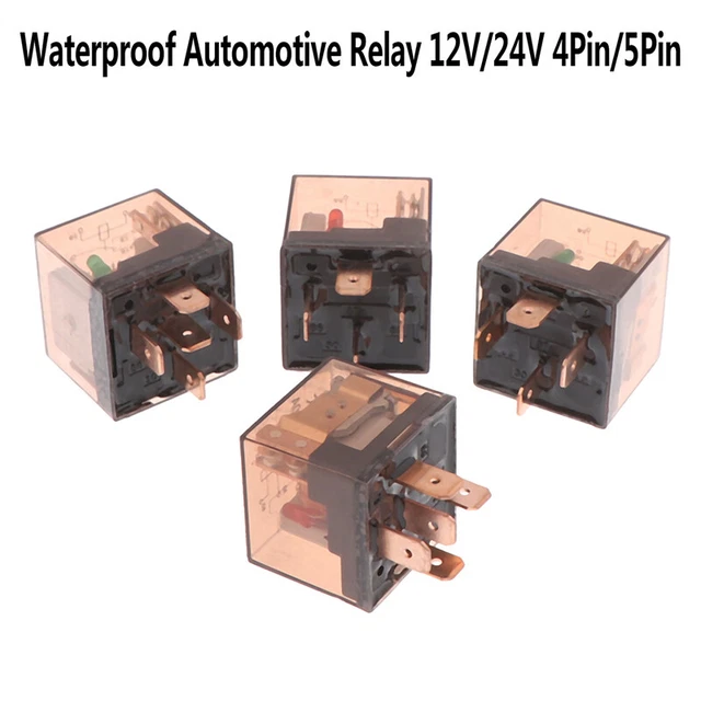 WATERPROOF AUTOMOTIVE RELAY 12/24V 80A 4/5Pin SPDT Car Control Device ...